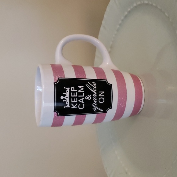 Pier 1 | Kitchen | Pier Keep Calm And Sparkle On Cup Mug | Poshmark